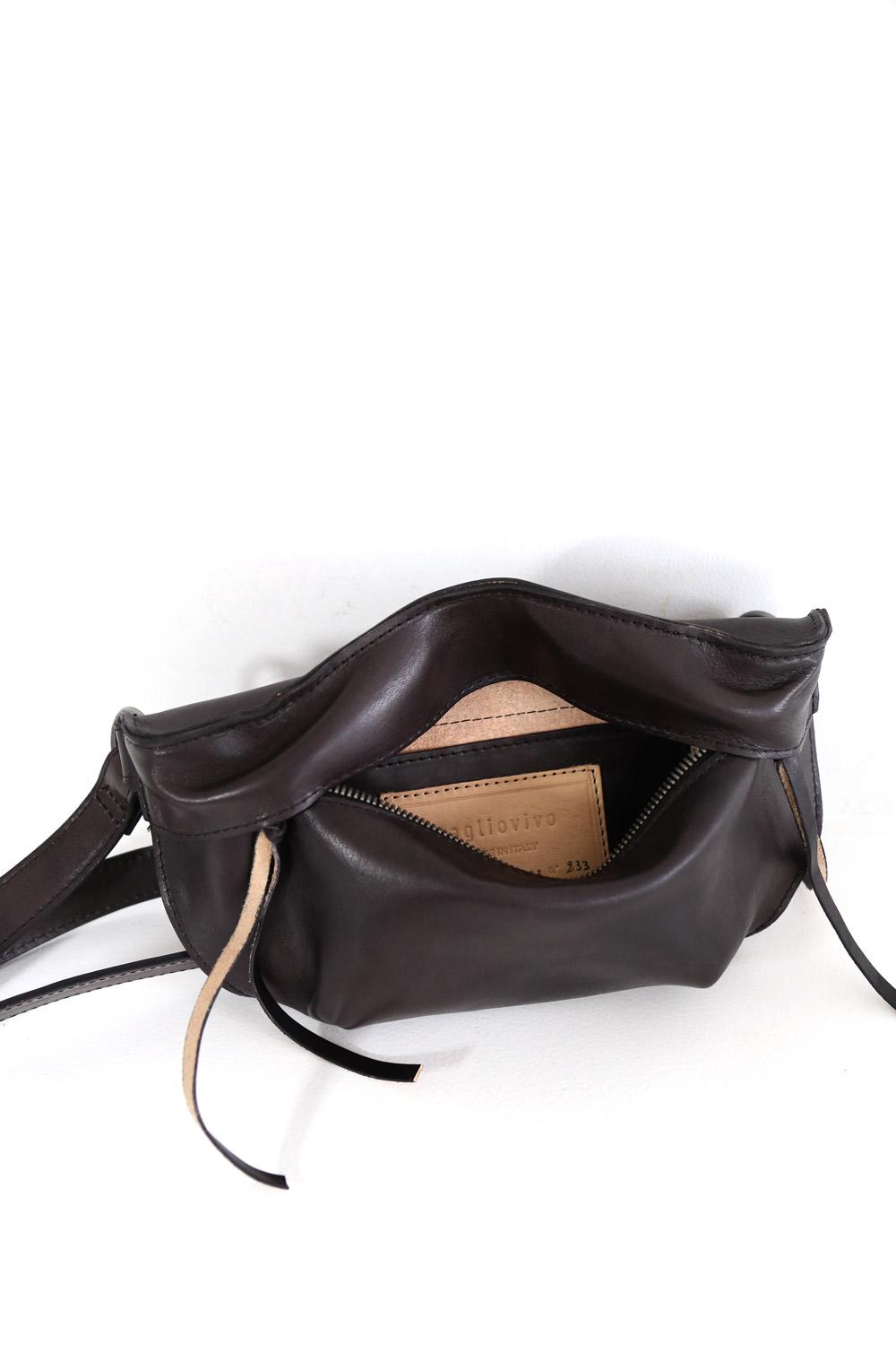 Marsupio Hand-Dyed Black - Tagliovivo | Artisanal Leather Bags