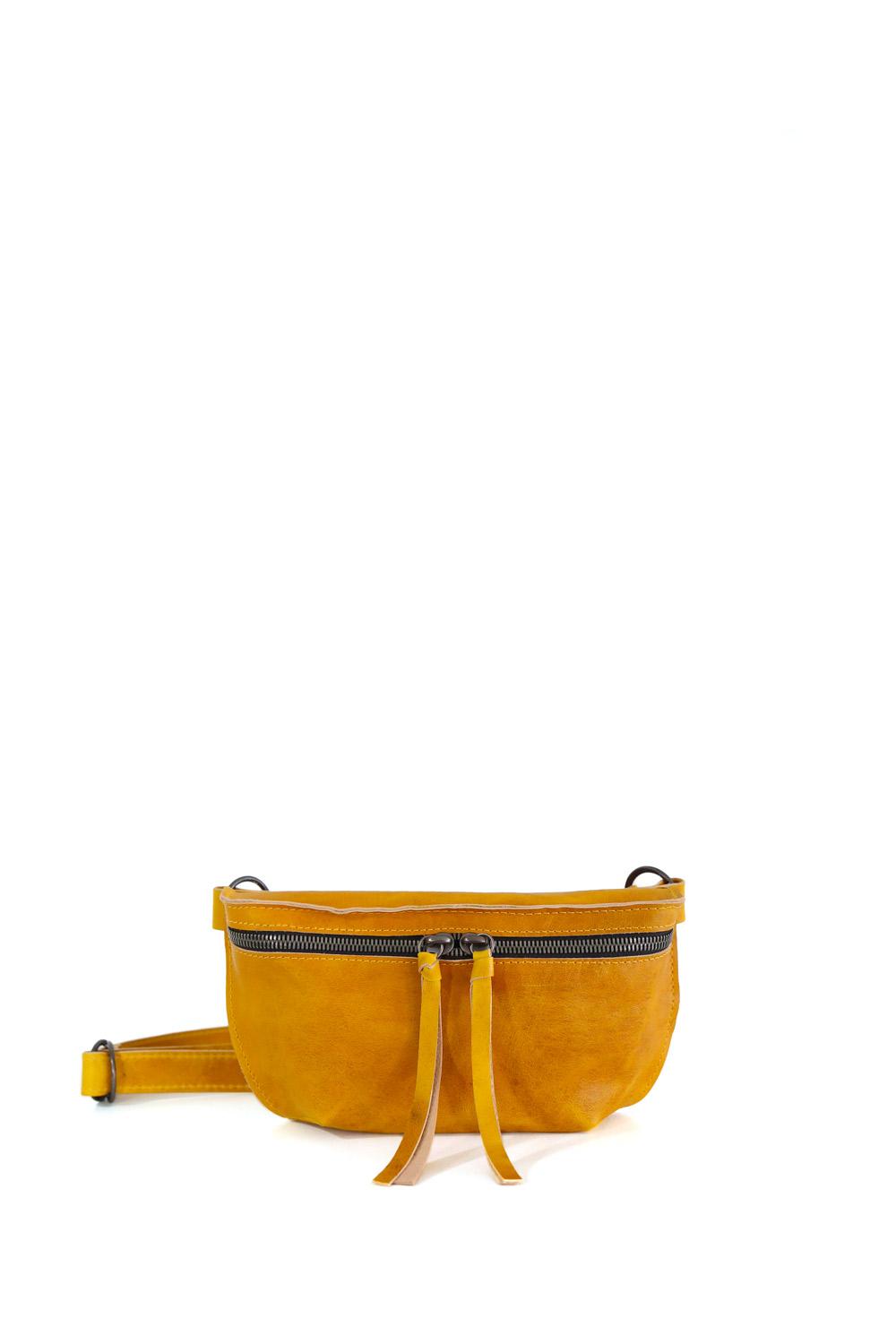 Marsupio Hand-Dyed Yellow - Tagliovivo | Artisanal Leather Bags