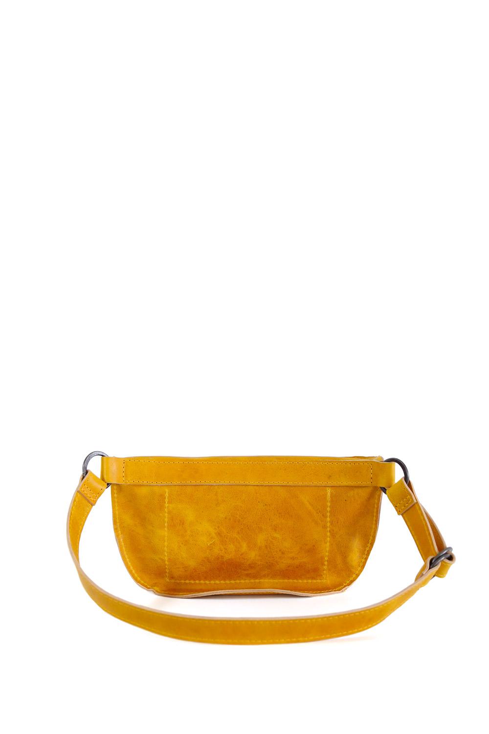 Marsupio Hand-Dyed Yellow - Tagliovivo | Artisanal Leather Bags