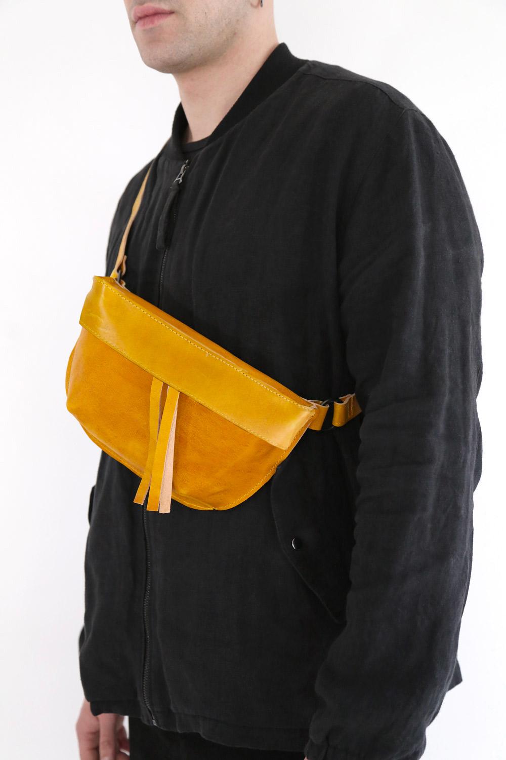Marsupio Hand-Dyed Yellow - Tagliovivo | Artisanal Leather Bags