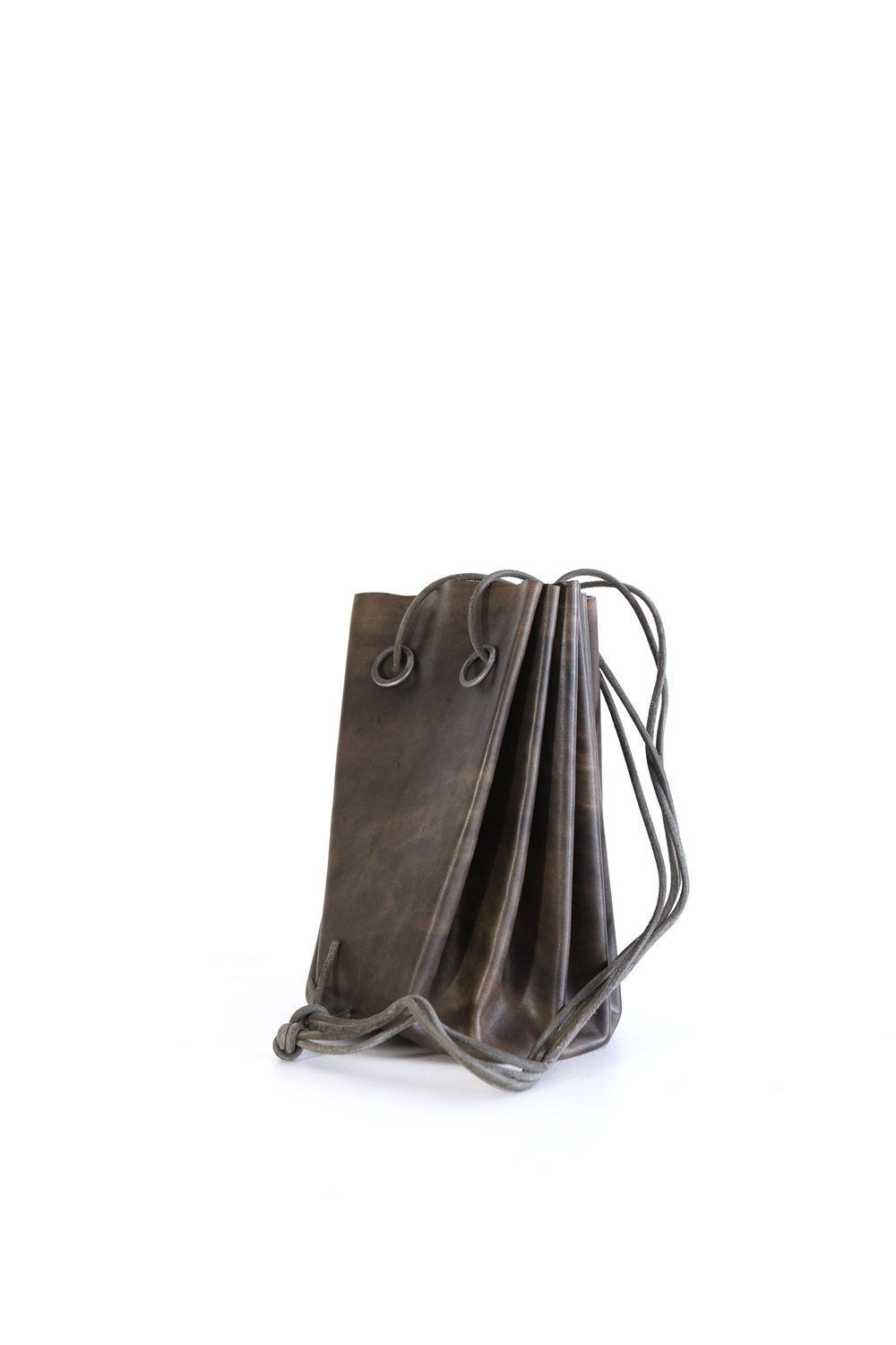 Casper Hand-Dyed Gray Brown - Tagliovivo | Artisanal Leather Bags