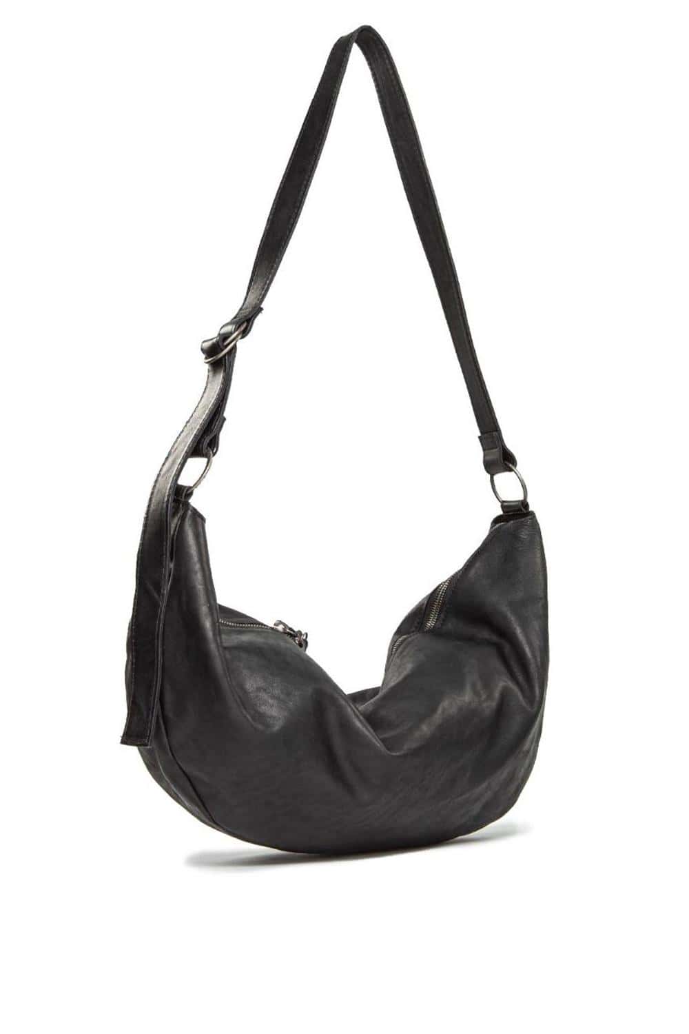 Crescent Bag Culatta Black - Tagliovivo | Artisanal Leather Bags